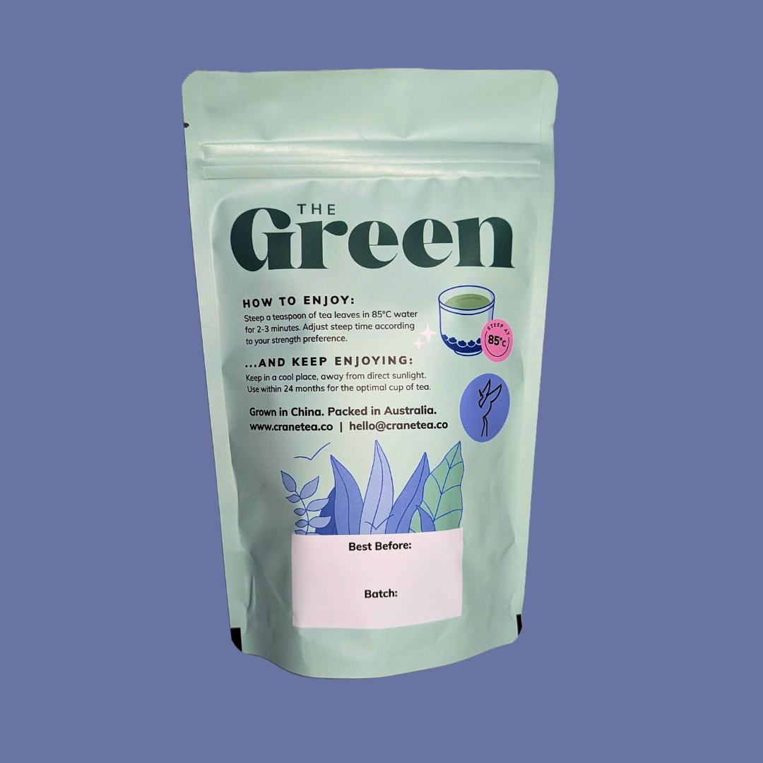 Crane Tea | "The Green" - Decaf Green Tea